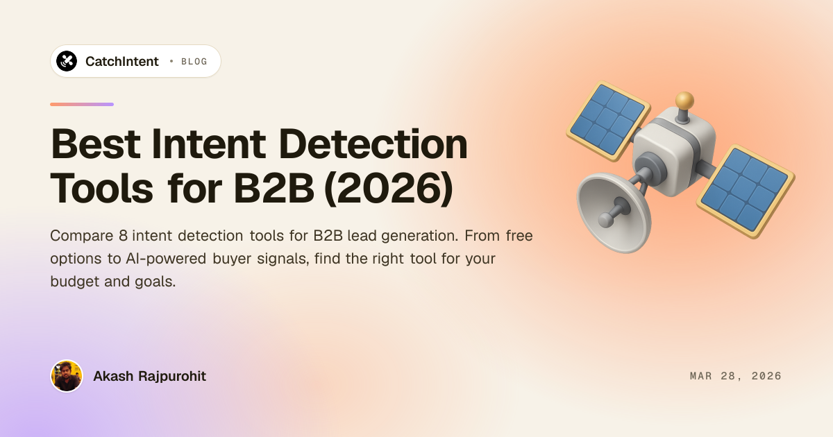 Best Intent Detection Tools for B2B (2026) | CatchIntent